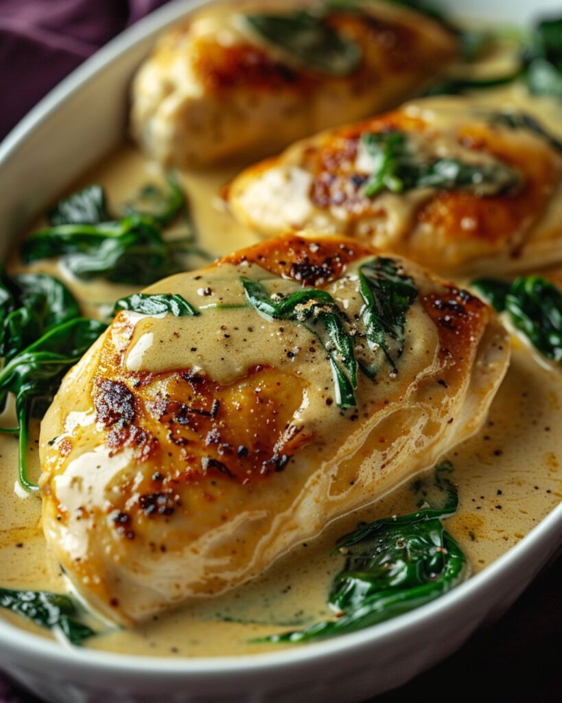 Easy and Creamy Chicken Florentine - Easy Bites Daily