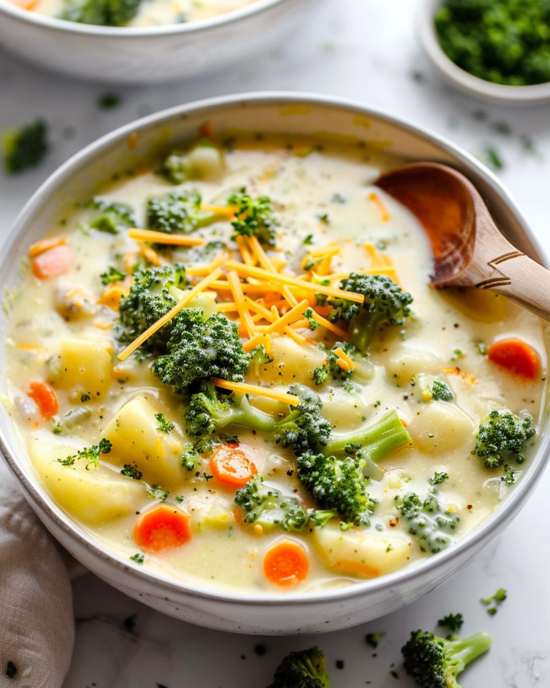 Tasty Cheddar Broccoli Potato Soup Easy Bites Daily